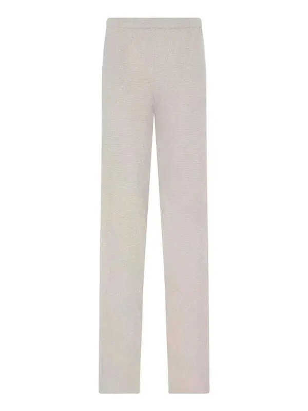 ROBERTO COLLINA Fine-knit Trousers - Neutrals
