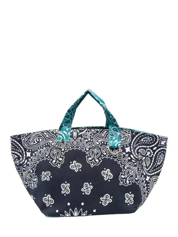 CALL IT BY YOUR NAME Patchwork Tote Bag - Blue