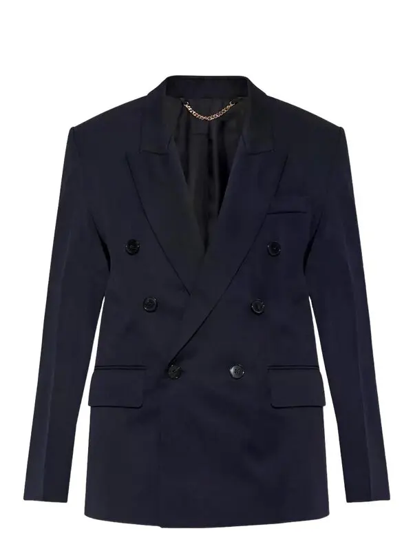 Victoria Beckham Tailored Double-breasted Blazer - Blue
