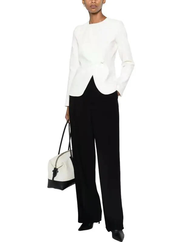Emporio Armani Asymmetric Single-button Jacket - White