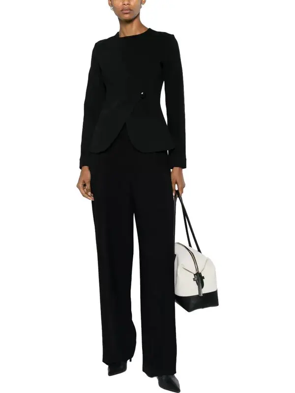 Emporio Armani Asymmetrical Front Jacket - Black