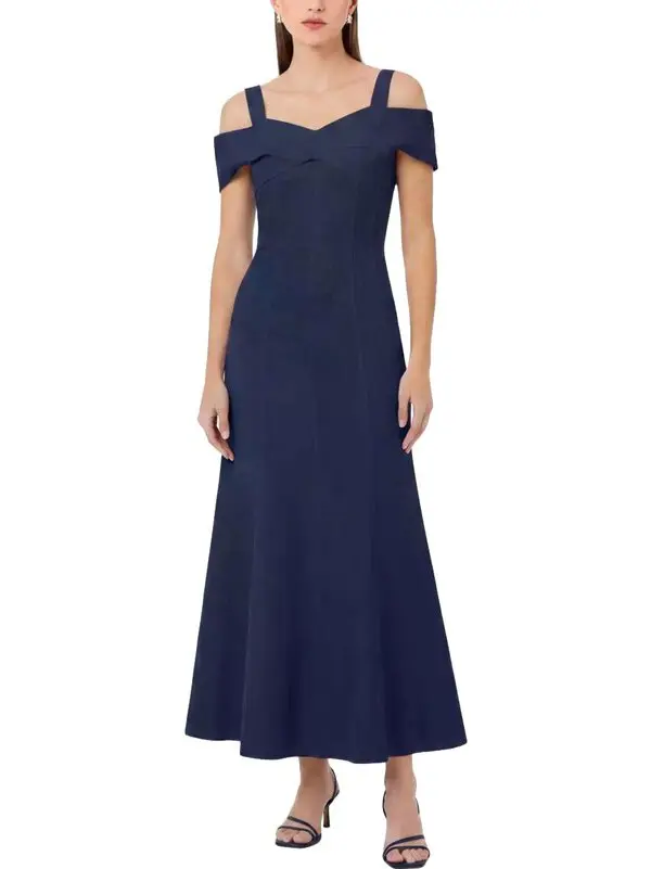 NICHOLAS Ivana Off-shoulder Dress - Blue