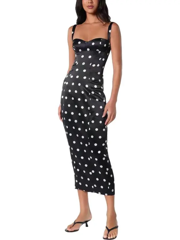 NICHOLAS Dominique Panelled Maxi Dress - Black