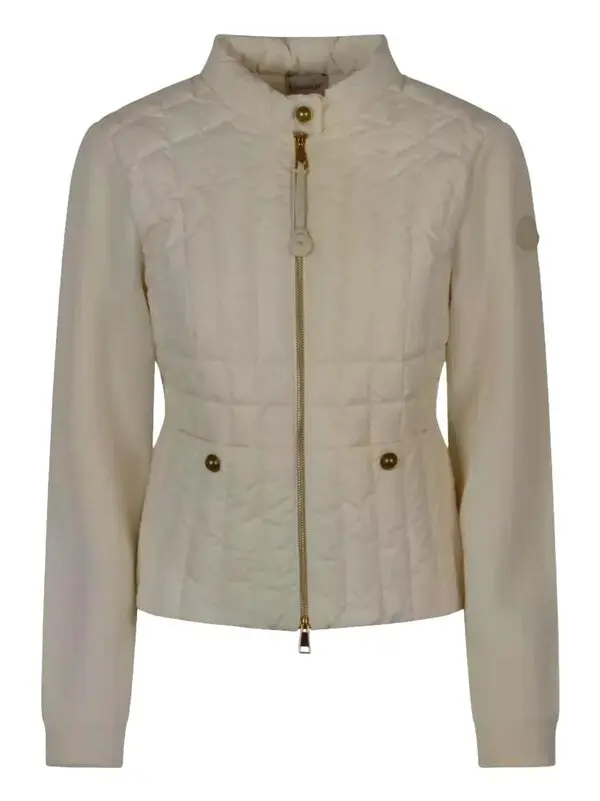 Moncler Quilted Panel Jacket - Neutrals