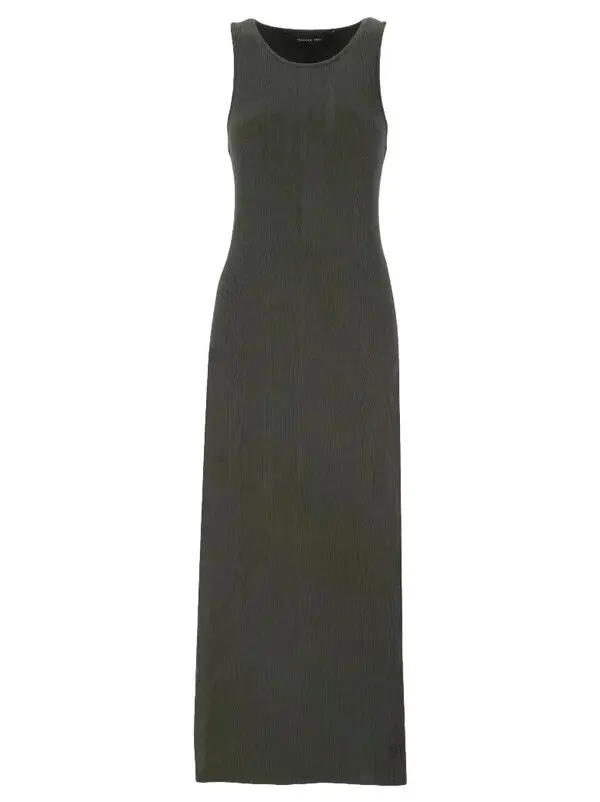 Federica Tosi Ribbed Knit Racerback Maxi Dress - Green