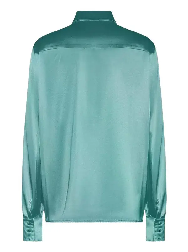 John Richmond Satin Finish Shirt - Blue