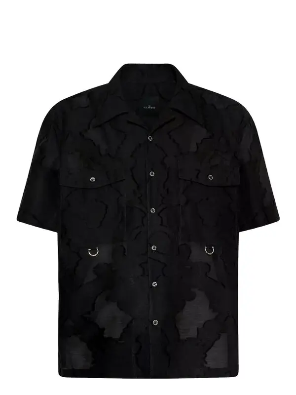 John Richmond Abstract-pattern Shirt - Black