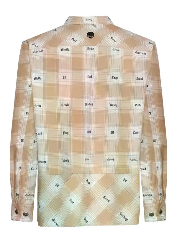 John Richmond Plaid-check Shirt - Neutrals