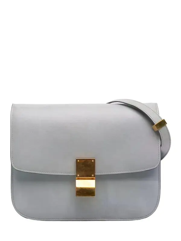 Celine Medium Calfskin Classic Box Crossbody Bag - Grey