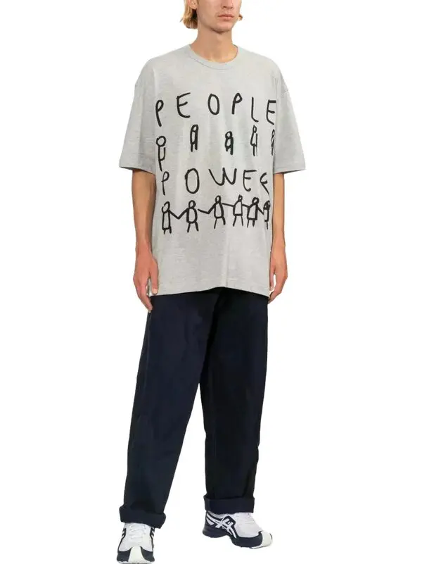 Comme Des Garçons Graphic-print T-shirt - Grey