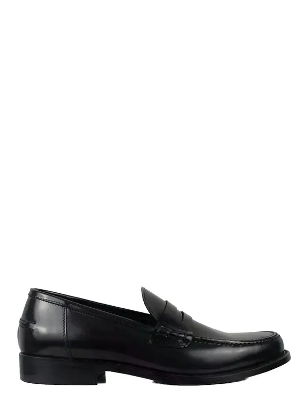 ALBERTO FASCIANI Shiny Leather Loafers - Black