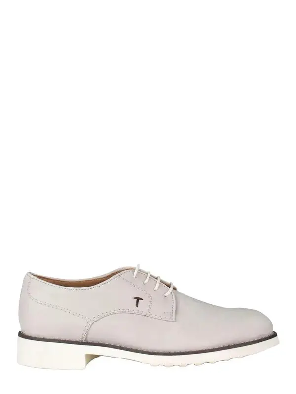TOD'S Leather Derby Shoes - Grey