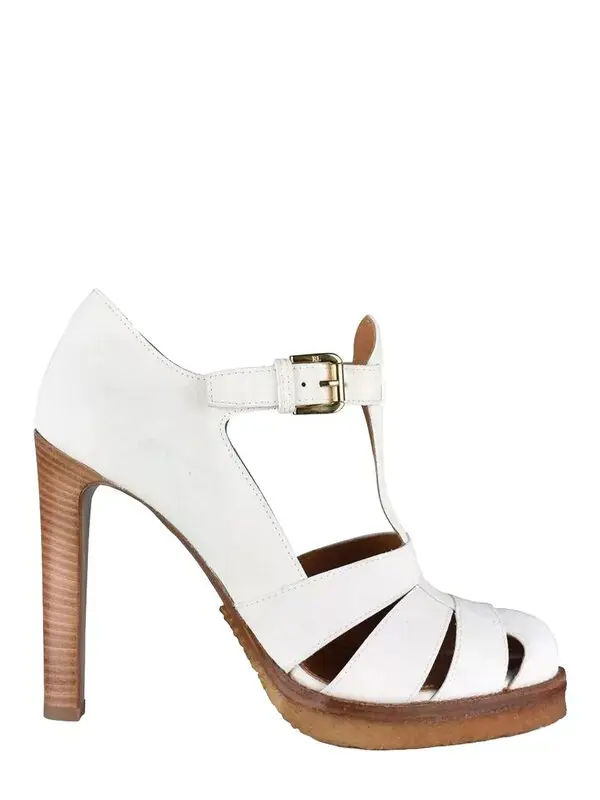 Ralph Lauren Kayda T-strap Platform Sandals - Neutrals