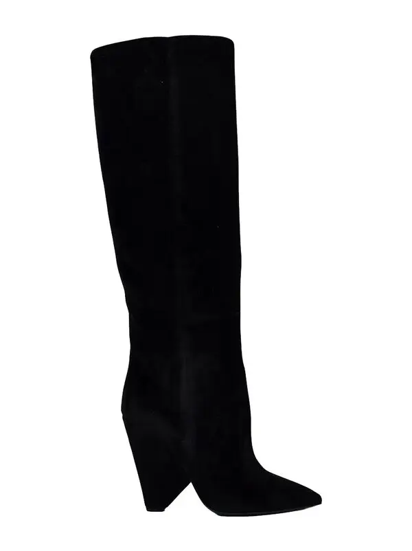 Saint Laurent Niki Pointed-toe Boots - Black