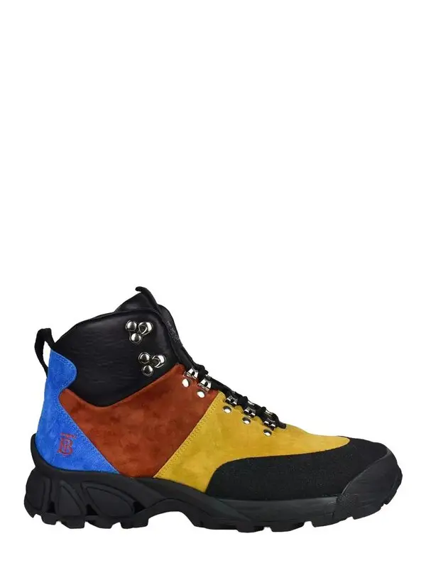 Burberry Panelled Boots - Black