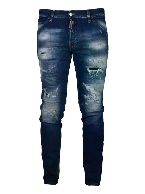 Dsquared2 Cool Guy Distressed Skinny Jeans - Blue