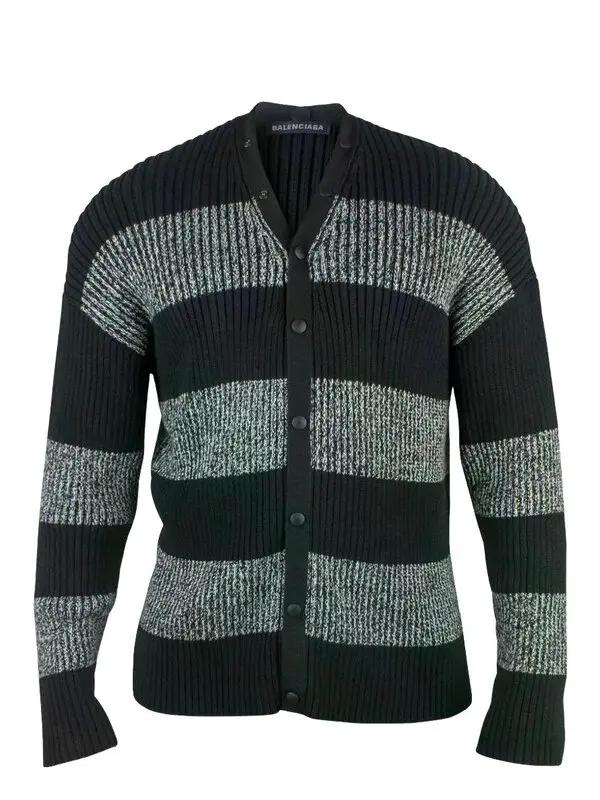 Balenciaga V-neck Cardigan - Black