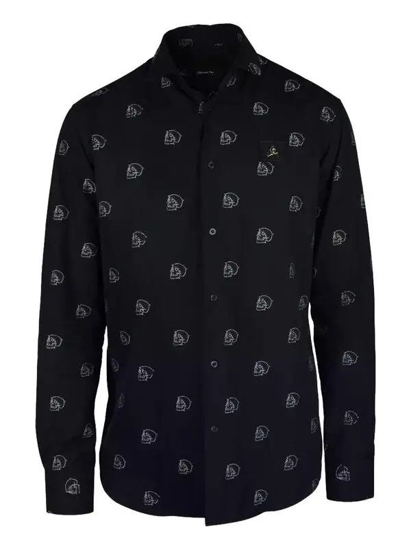 Philipp Plein Skull-pattern Shirt - Black