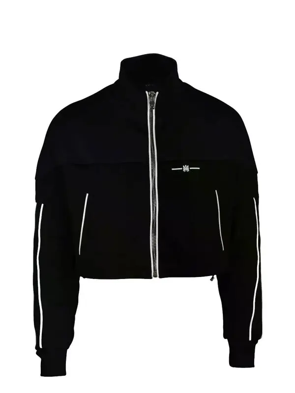 Amiri Logo Detail Zip Jacket - Black