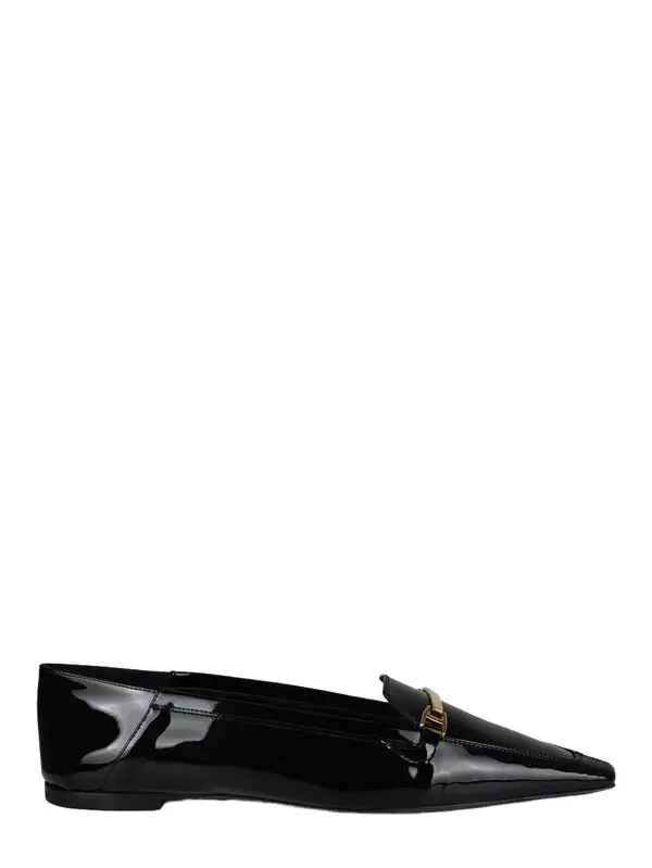 Saint Laurent Chris Horsebit Detail Pointed Loafers - Black