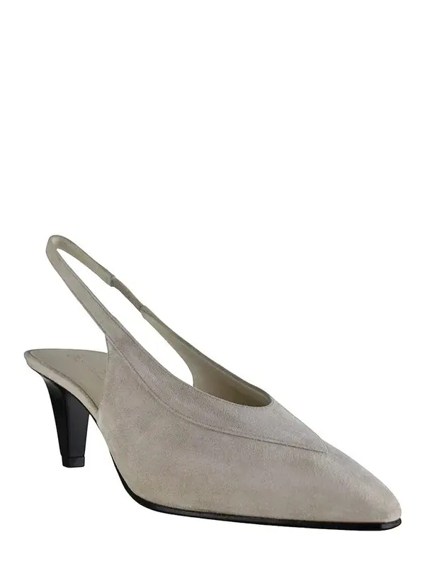 Loro Piana Rebecca Suede Pumps - Grey