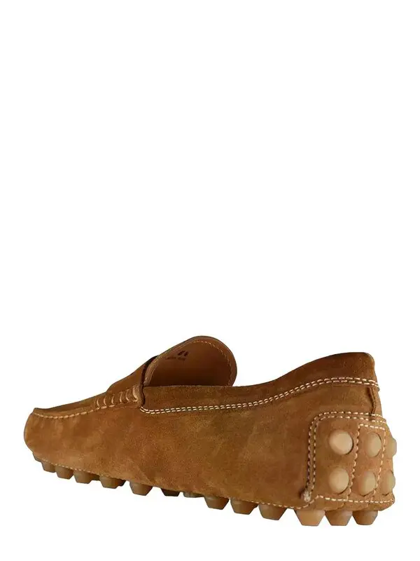 TOD'S Gommino Suede Loafers - Brown