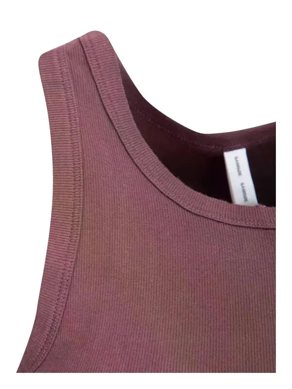 SAMSOE SAMSOE Alexo Ribbed Knit Tank Top - Red