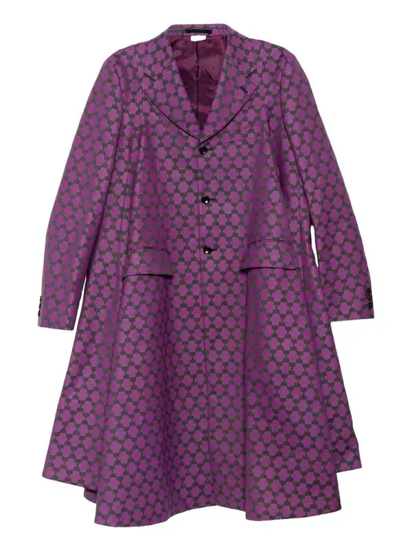 Comme Des Garçons Single-breasted Coat - Pink