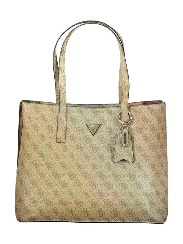 Guess Monogram Pattern Tote Bag - Neutrals
