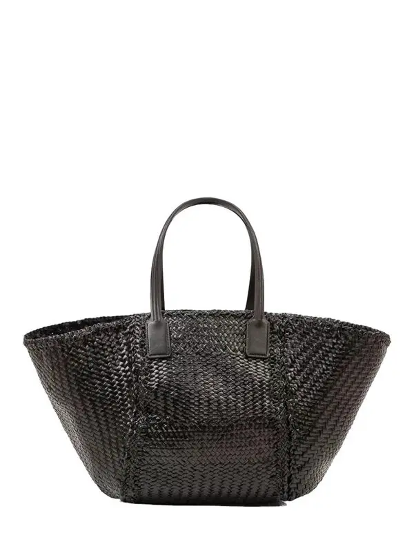 Dragon Diffusion Teresa Woven Leather Tote Bag - Black