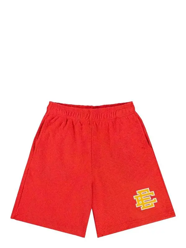 ERIC EMANUEL Ee Boucle-effect Shorts - Red