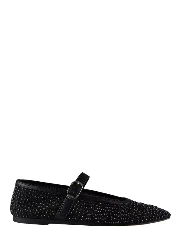 Le Monde Beryl Embellished Ballet Flats - Black