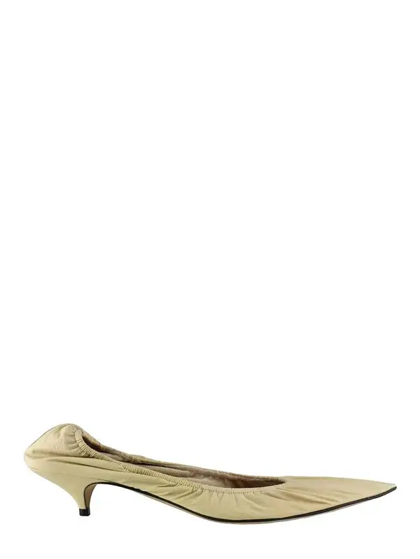 THE ROW Liisa Elongated Almond-toe Mules - Neutrals