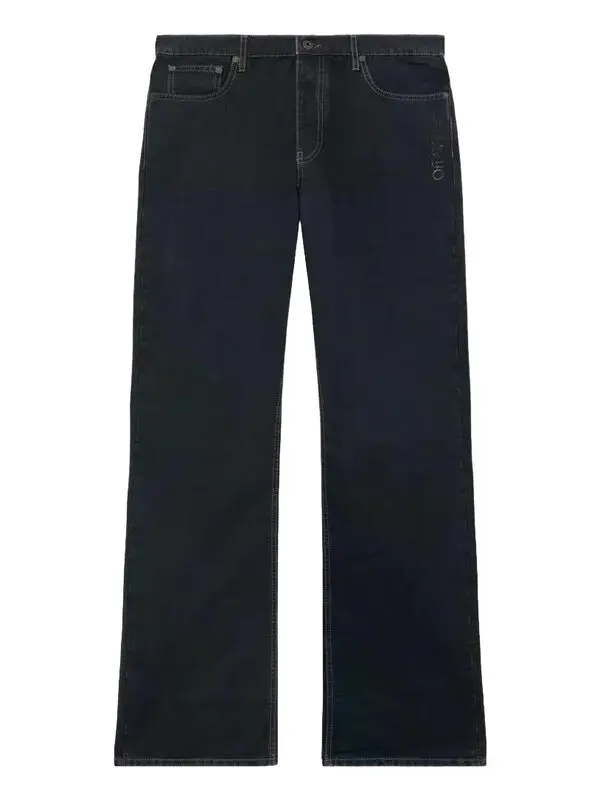 Off-White Relaxed-fit Cotton Trousers - Black