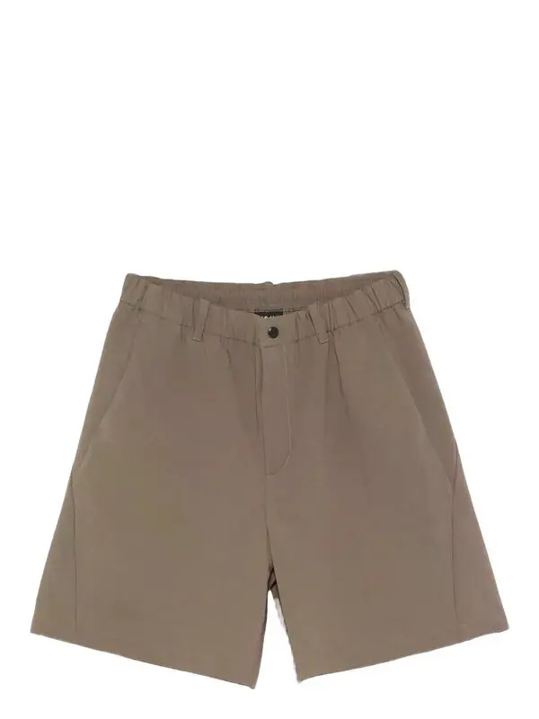 GOLDWIN Elasticated Waistband Shorts - Brown