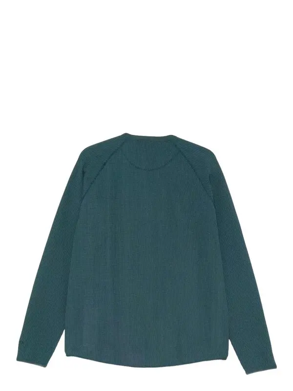GOLDWIN Waffle-knit Raglan-sleeve T-shirt - Blue