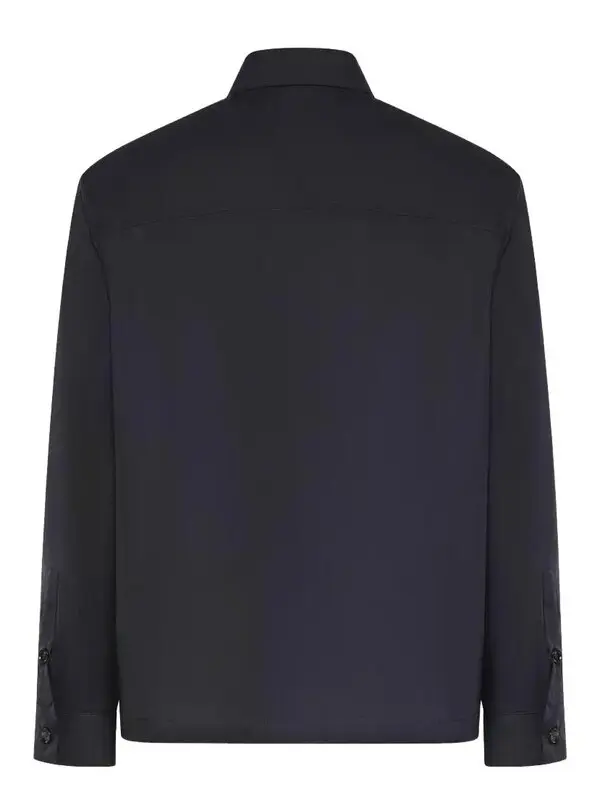 BE ABLE Leroy Chest-pocket Long-sleeve Shirt - Blue
