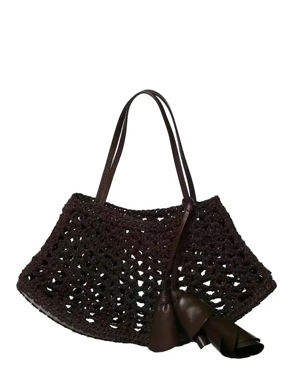 Magda Butrym Maya Crochet-knit Tote Bag - Brown