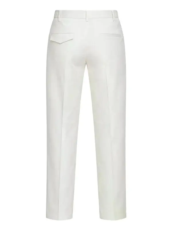 Tagliatore Cream Double Pleated Trousers - Neutrals