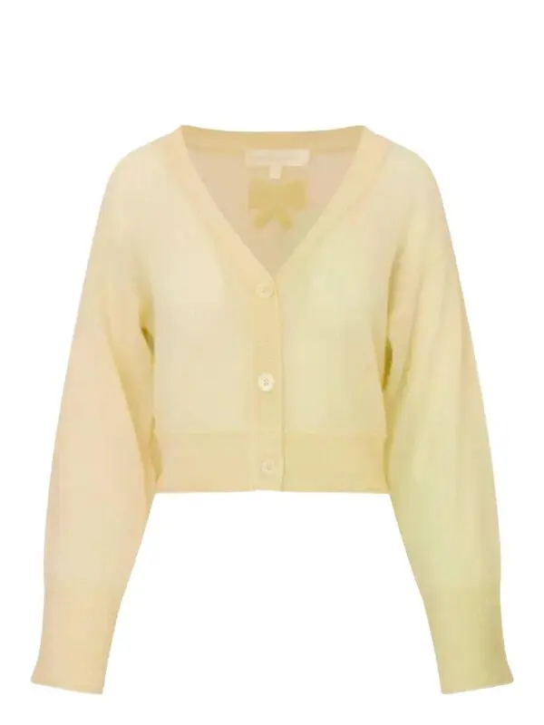 LoveShackFancy Lawrence Cashmere Cardigan - Yellow