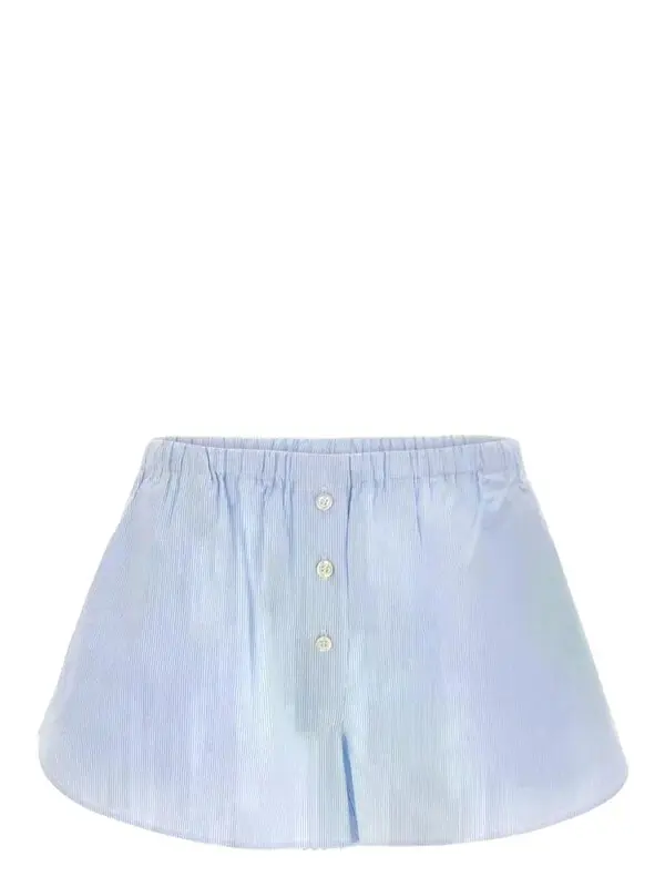 Andamane Arabella Striped Mini Shorts - Blue