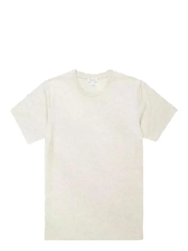 Sunspel Riviera Crewneck Cotton T-shirt - Neutrals