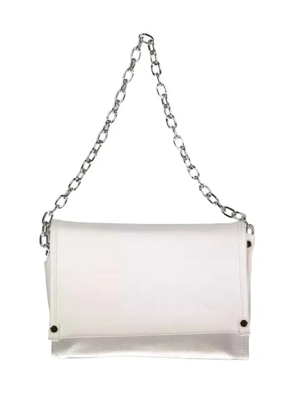 MARIO VALENTINO Chain Strap Cross Body Bag - White