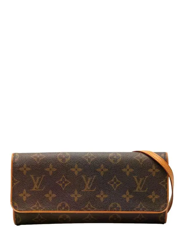 LOUIS VUITTON Monogram Pochette Twin Gm Bag - Brown
