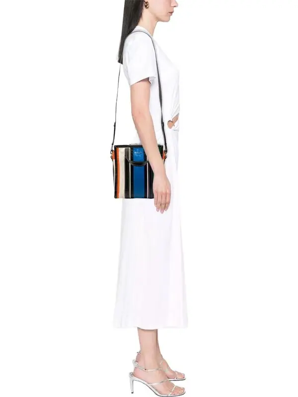 Balenciaga Lambskin Bazar Shopper Xs Satchel - Blue