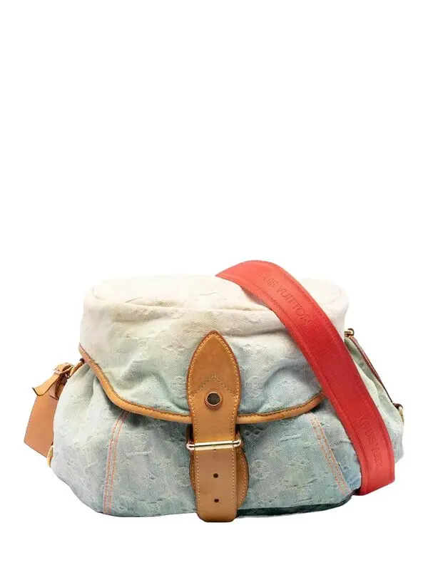 LOUIS VUITTON Monogram Denim Sunshine Crossbody Bag - Blue
