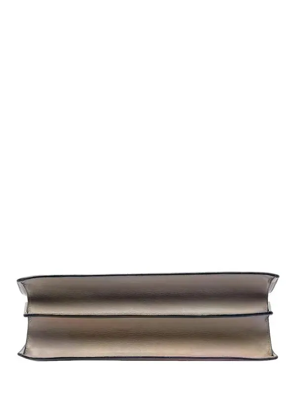 Celine Multicolor Leather And Pony Hair Diamond Shoulder Bag - Grey