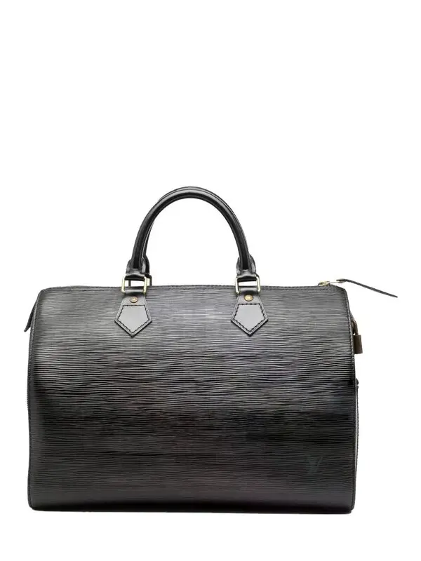 LOUIS VUITTON Epi Speedy 30 Boston Bag - Black