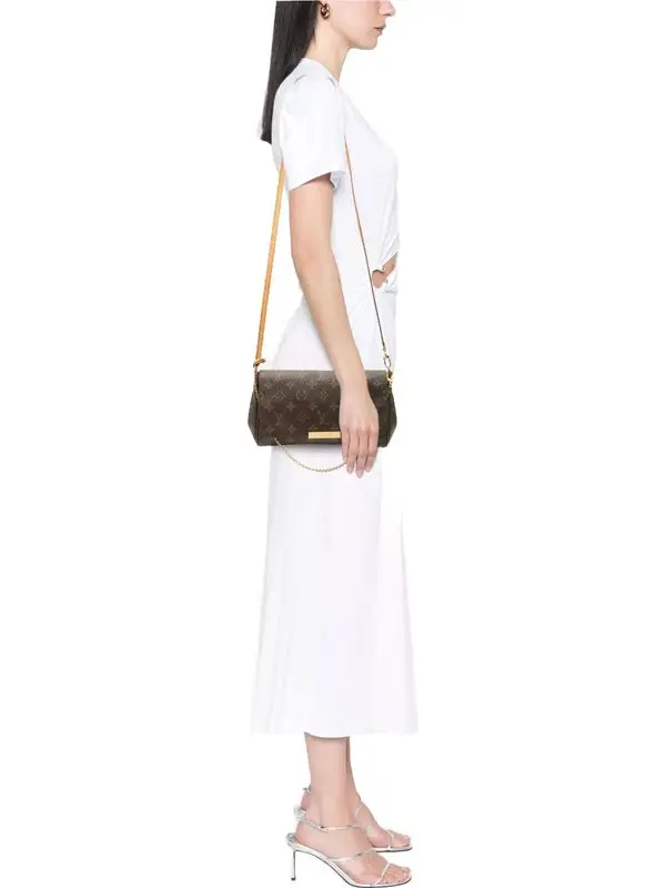 LOUIS VUITTON Monogram Favorite Mm Satchel - Brown