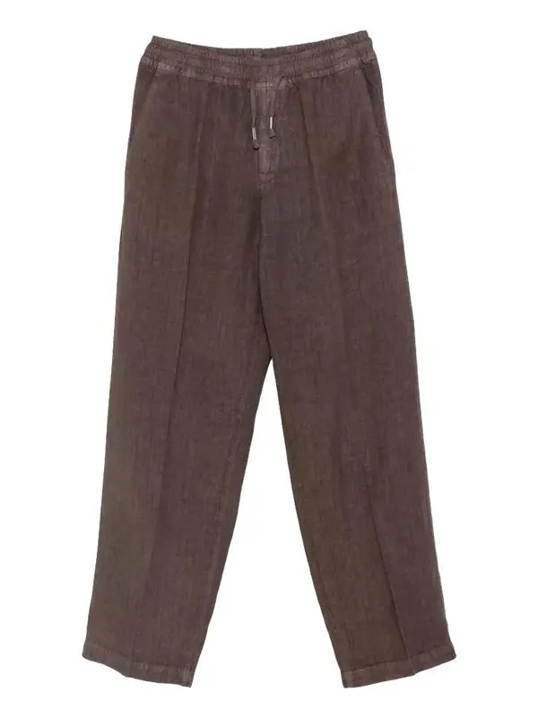 COSTUMEIN Drawstring Waistband Trousers - Brown